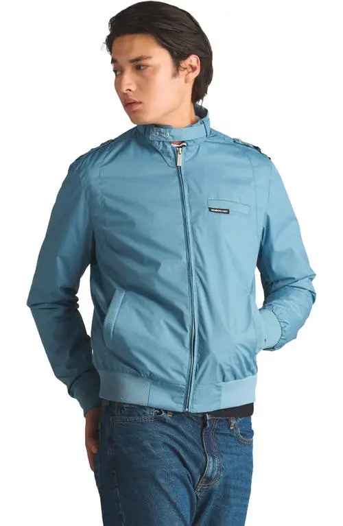 MEMBERS ONLY Classic Iconic Racer Jacket - Slate