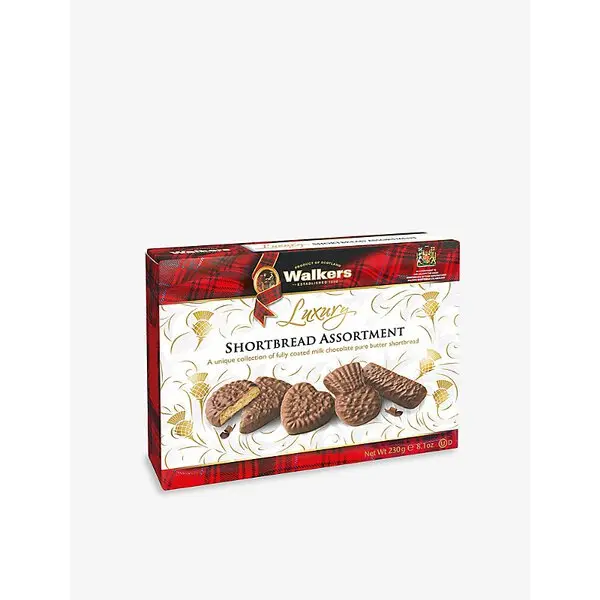 WALKERS Chocolate Coated Shortbread Assortment Biscuit Selection Box 230g
