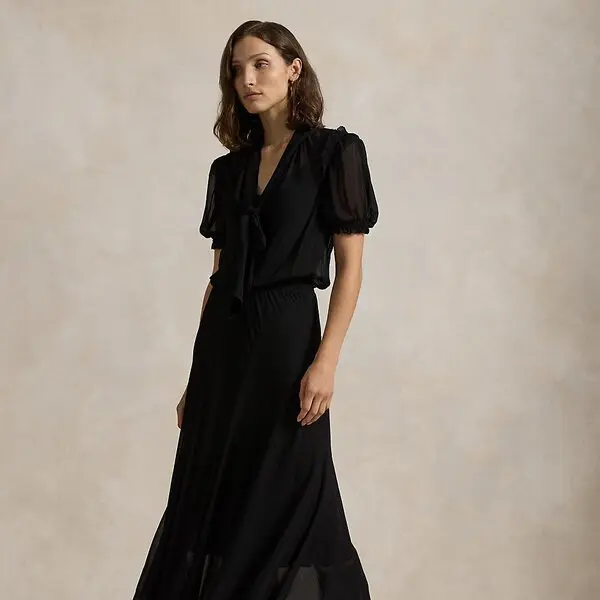 dresses layered Black Latin Roses 3d Flower Layered Maxi Dress main image 0