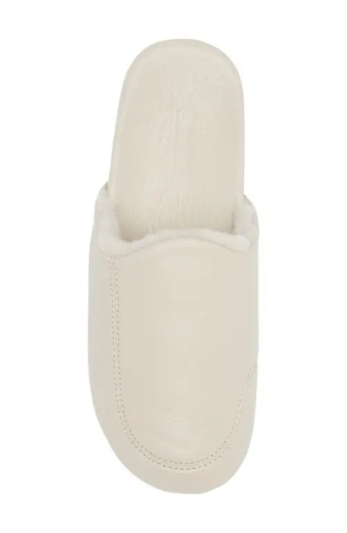Olukai Konea Genuine Shearling Lined Mule - Bone/ Bone