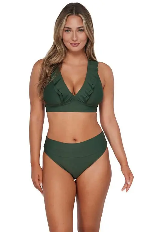 SUNSETS Willa Wireless Bikini Swimsuit Top D Cup - Island Green