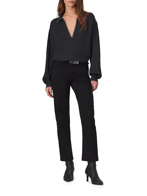 Rag & Bone Emmy Eyelet Long-sleeve Blouse
