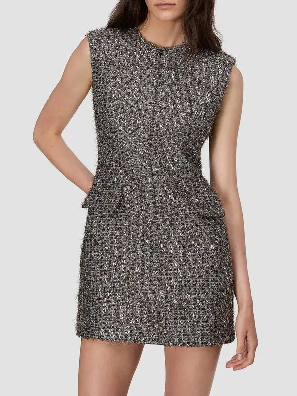 Rag & Bone Tina Linton Wool-blend Sleeveless Minidress