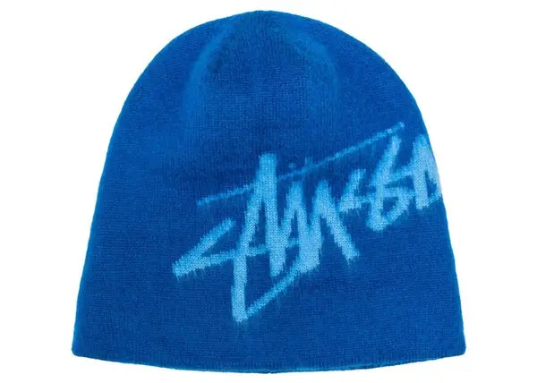 StÜssy Brushed Out Stock Skullcap - Blue