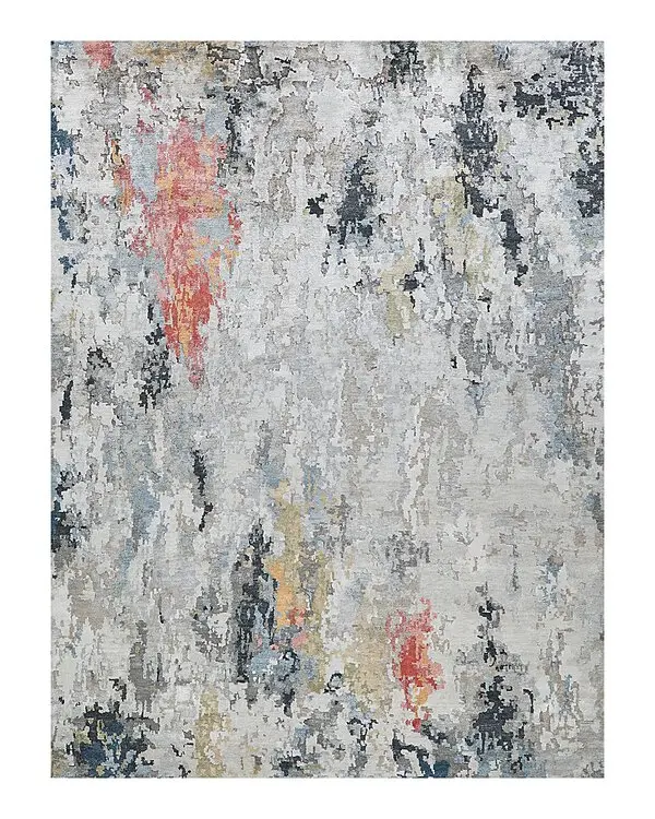 EXQUISITE RUGS Floor Art 5499 Area Rug, 6' X 9 - Silver