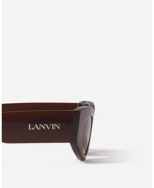 LANVIN Logo Sunglasses - Brown/orange Solid