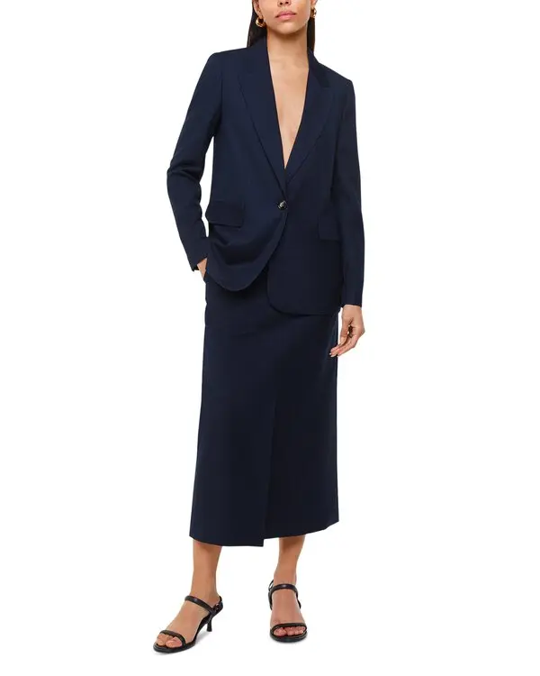 Whistles Single Breasted Pinstriped Blazer