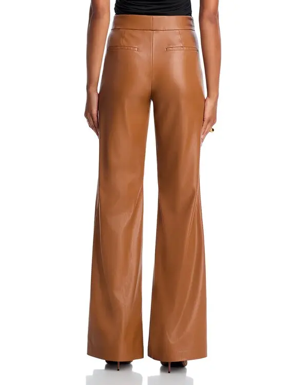Alice + Olivia Dylan High-waist Wide-leg Pants - Camel