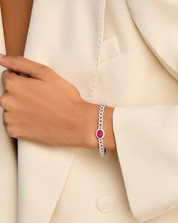 Bloomingdale'S Ruby And Diamond Bracelet