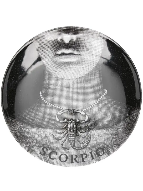 FORNASETTI Tema E Variazioni N.355 Scorpio Wall Plate - Black