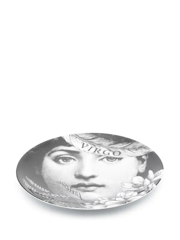 FORNASETTI Tema E Variazioni N.353 Virgo Wall Plate - Black