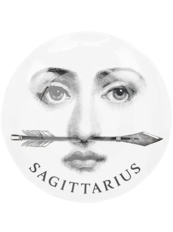 FORNASETTI Tema E Variazioni N.356 Sagittarius Wall Plate - White