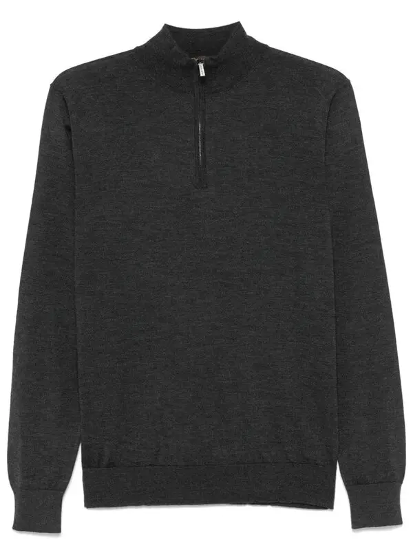 Colombo Mock-neck Sweater - Black