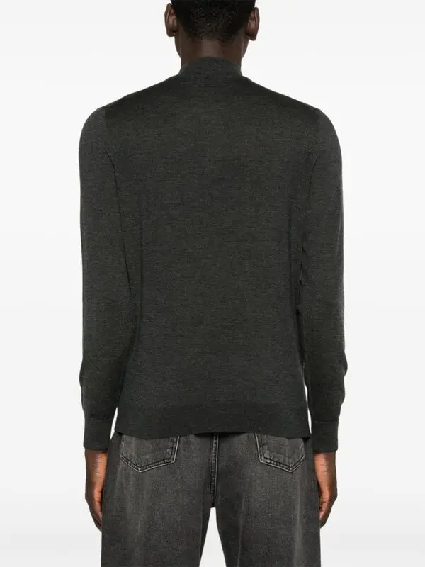 Colombo Mock-neck Sweater - Black
