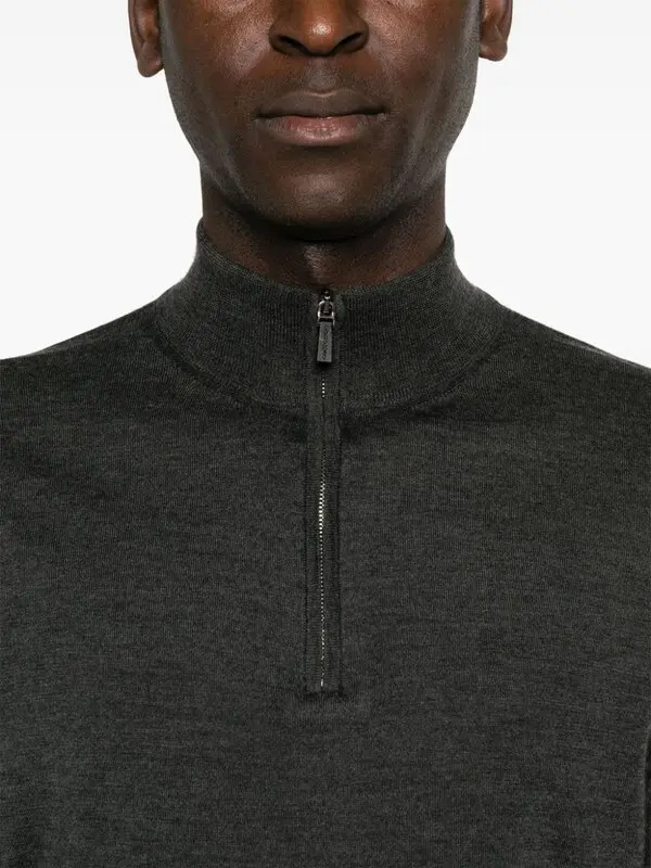 Colombo Mock-neck Sweater - Black
