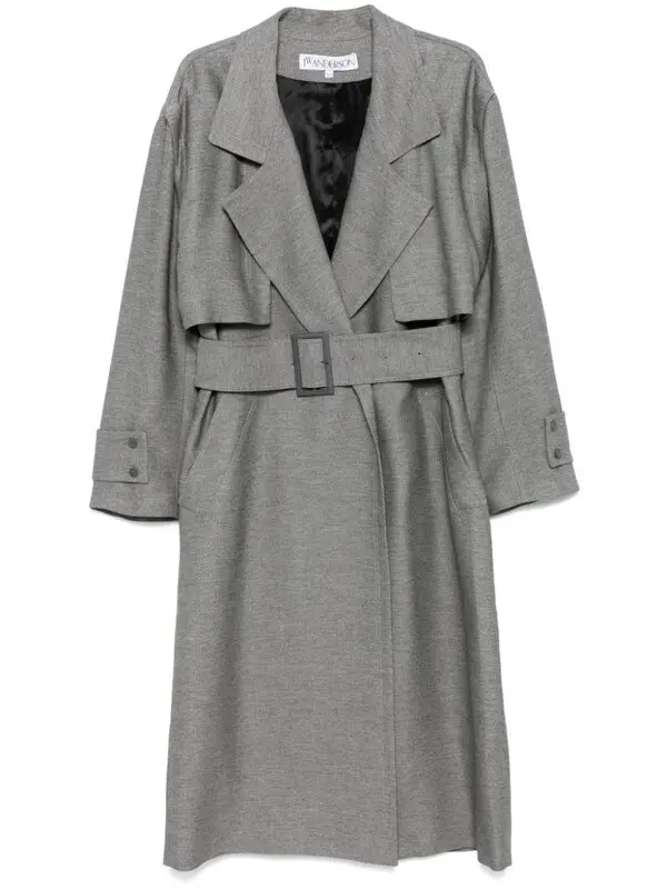 JW Anderson Longline Trench Coat - Grey