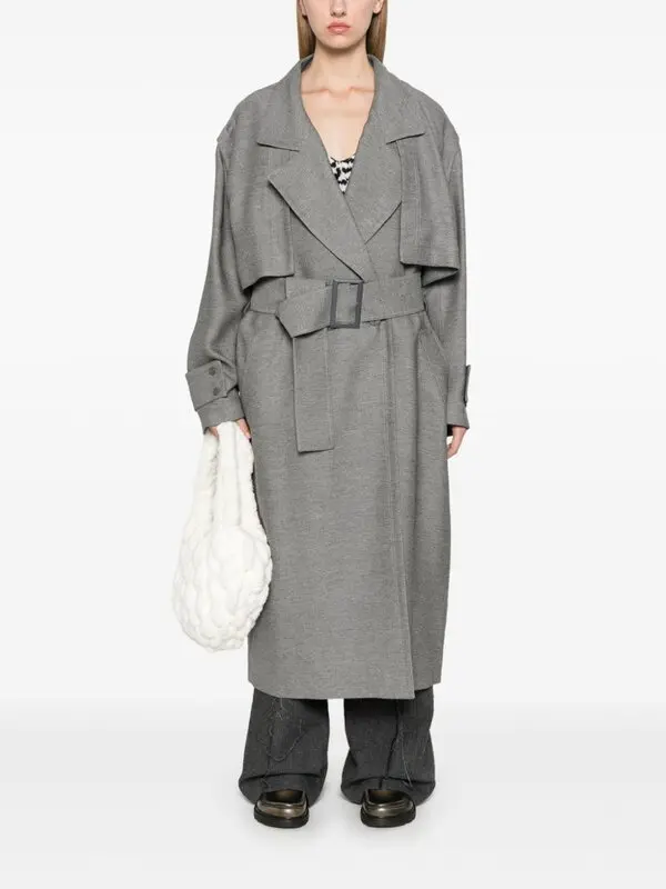 JW Anderson Longline Trench Coat - Grey