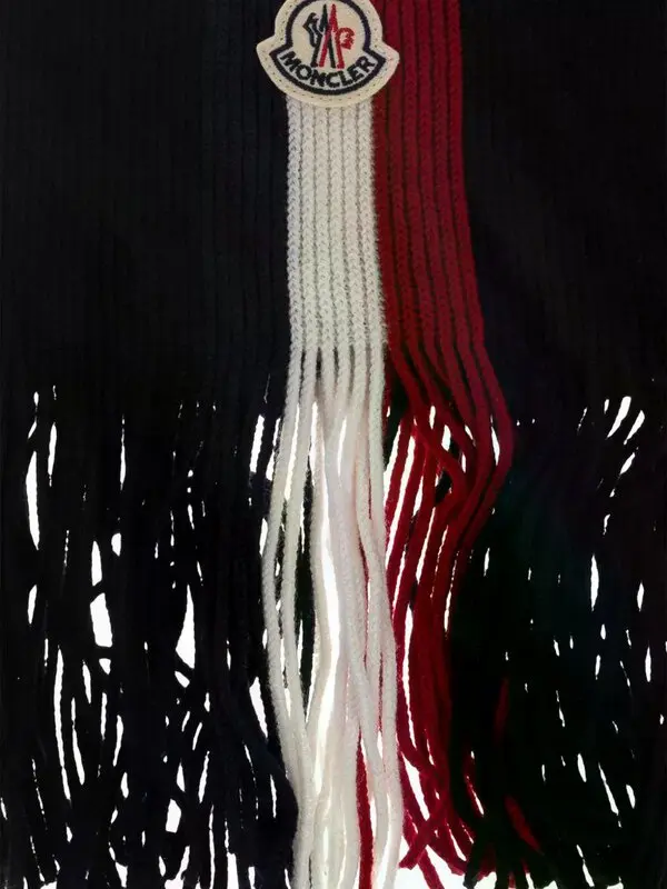 Moncler Logo-patch Scarf - Black