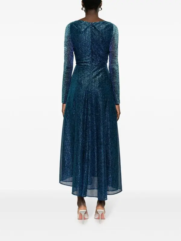 talbot runhof metallic lace midi dress Talbot Runhof Bogna Boat-Neck Midi Dress