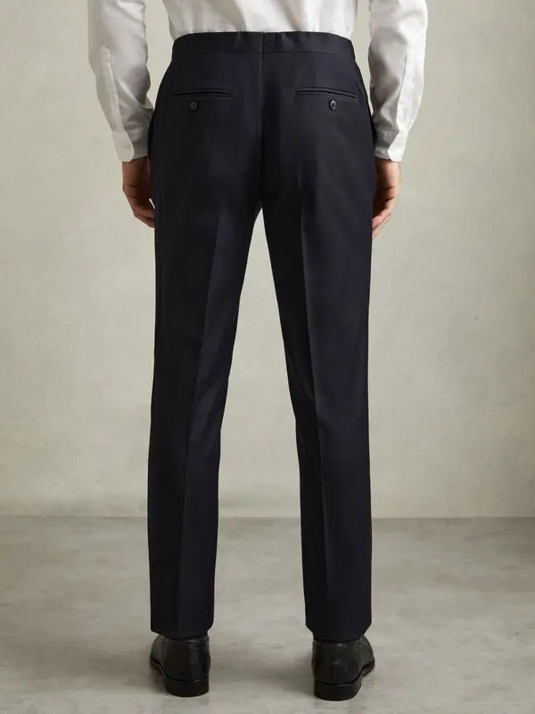 REISS Combo Wool-blend Flannel Suit Trousers
