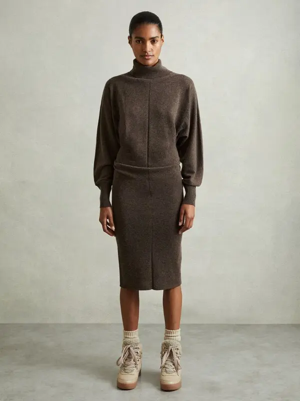REISS Winslet Petite Jumper Dress With Wool And Cashmere