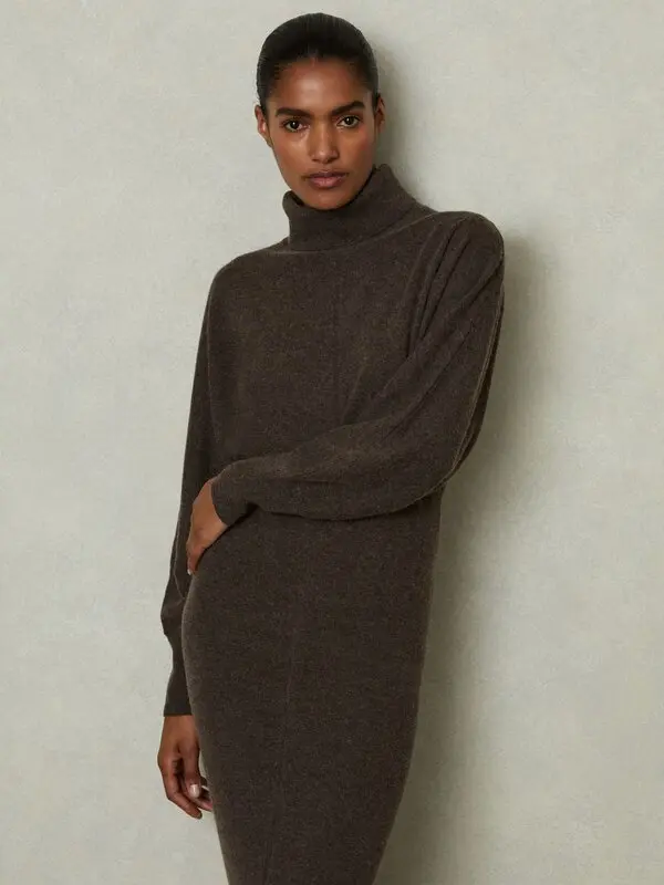 REISS Winslet Petite Jumper Dress With Wool And Cashmere