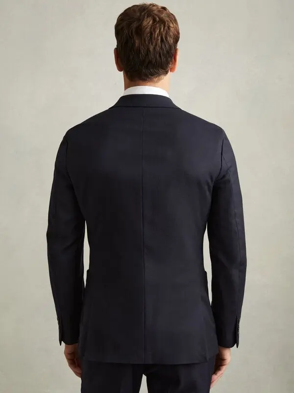REISS Db Combo Db Double Breasted Suit Jacket In Wool-blend