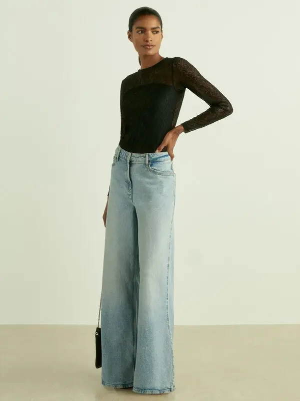 REISS Bernice Lace Bodysuit