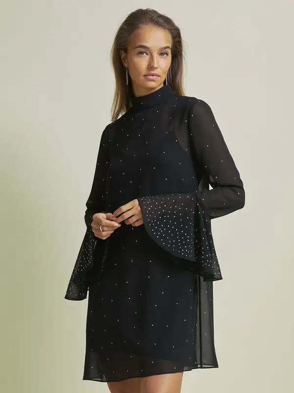 Florere Rib-Knit Metallic-Thread Midi Dress In Black - 67% Off |  Editorialist