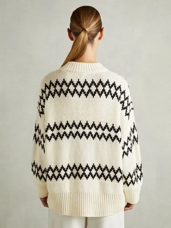 REISS Ivy Wool-blend Fair Isle Jumper