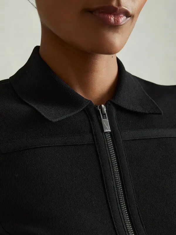 REISS Nala Knitted Mini Dress