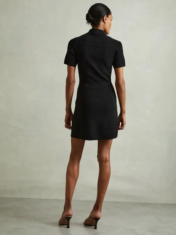 REISS Nala Knitted Mini Dress