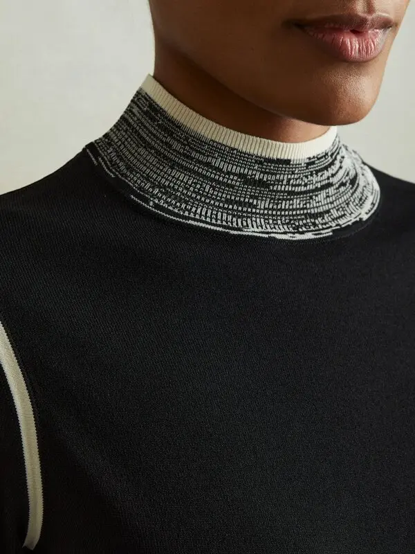 REISS Rosa Knitted High Neck Jumper