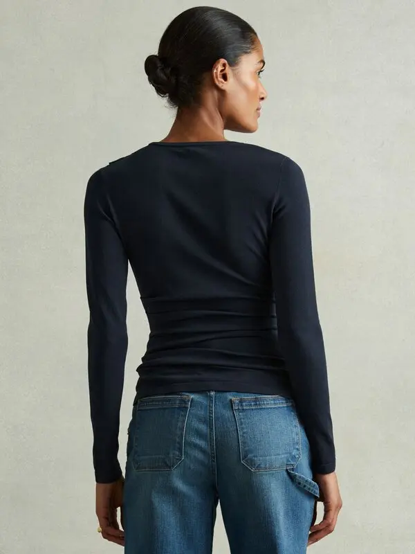 REISS Rue Draped Top