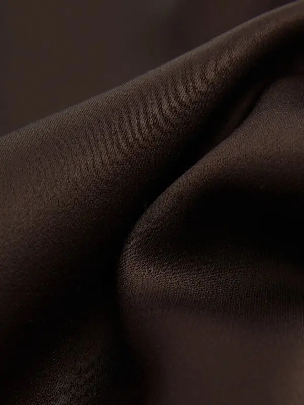 REISS Camille Atelier Satin Tunic Top With Wool