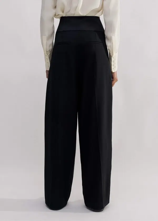 ME+EM Tapered Fluid-leg Tux Trousers