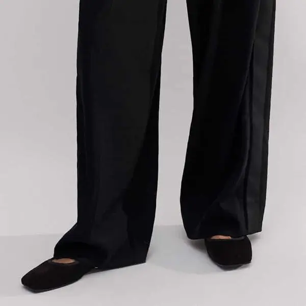 ME+EM Tapered Fluid-leg Tux Trousers