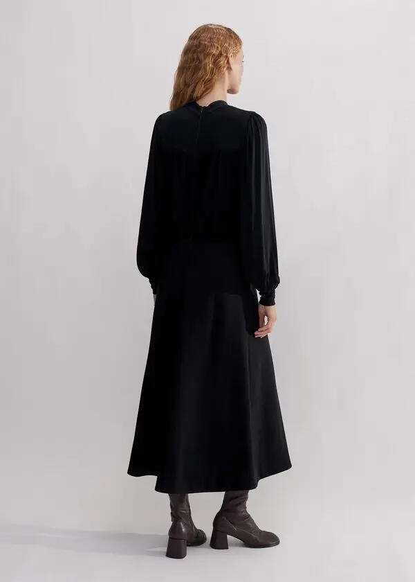 ME+EM Gather Detail Midi Dress