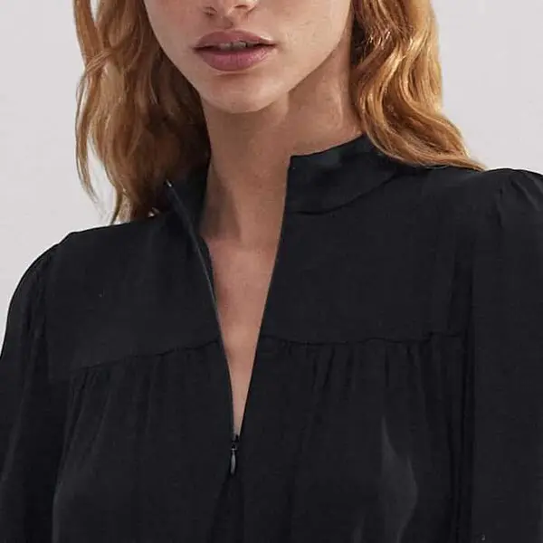ME+EM Gather Detail Midi Dress