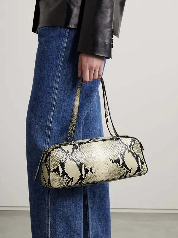 Khaite Simona Snake-effect Shoulder Bag