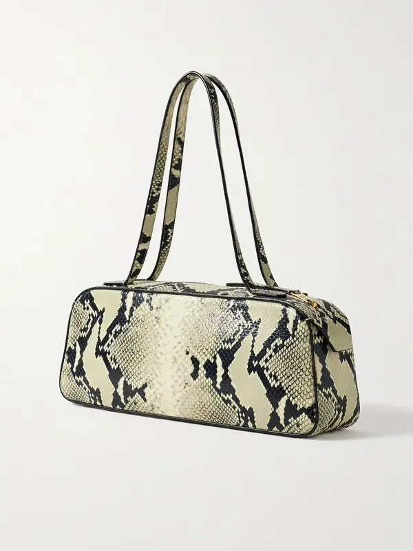 Khaite Simona Snake-effect Shoulder Bag