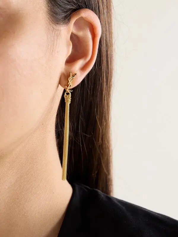 Saint Laurent Tassel -tone Earrings - Gold