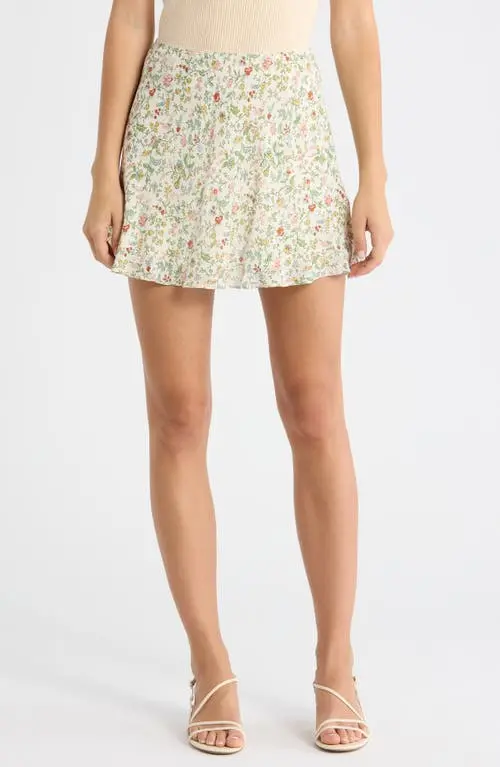 REFORMATION Brandy Mini Skirt - Gardener