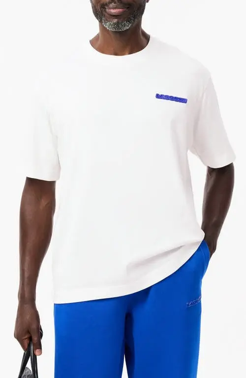 Lacoste Relaxed Graphic T-shirt - White