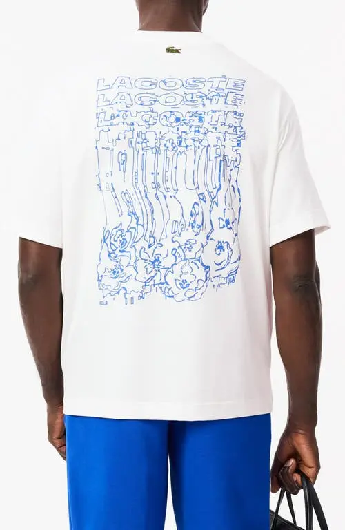 Lacoste Relaxed Graphic T-shirt - White