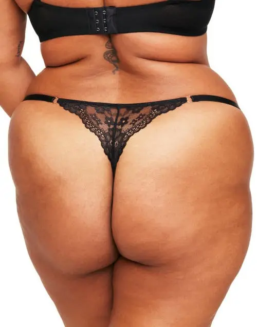 ADORE ME Elyza Thong Panties - Black
