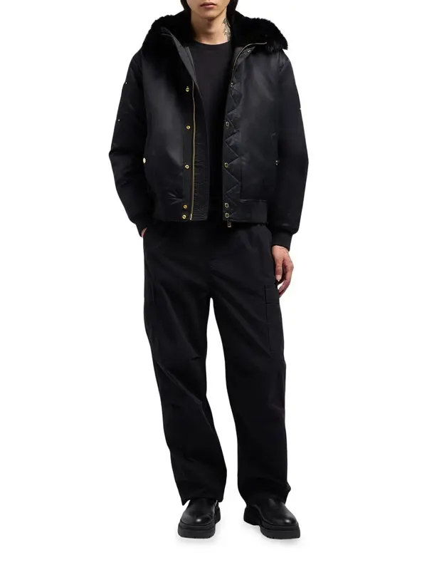 Moose Knuckles Denali Gold Bomber Jacket