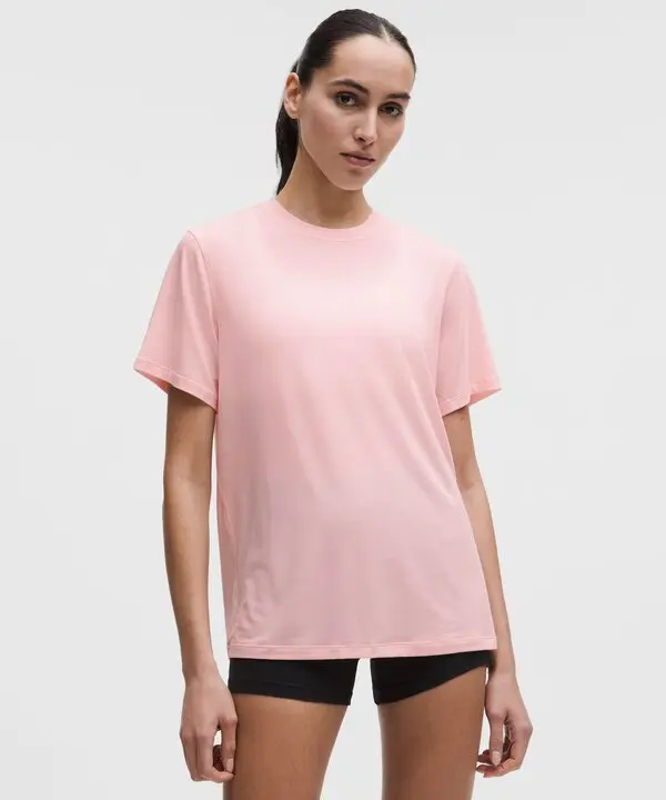 Lululemon Jersey Training Short-sleeve Shirt - Pink Pearl