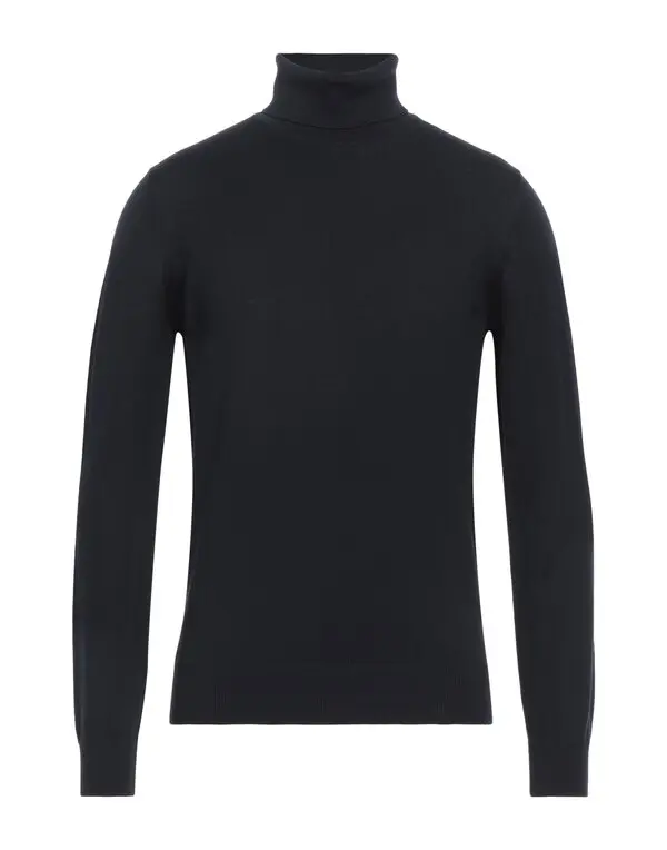 Alpha Studio Light Merino Wool Turtleneck - Blue