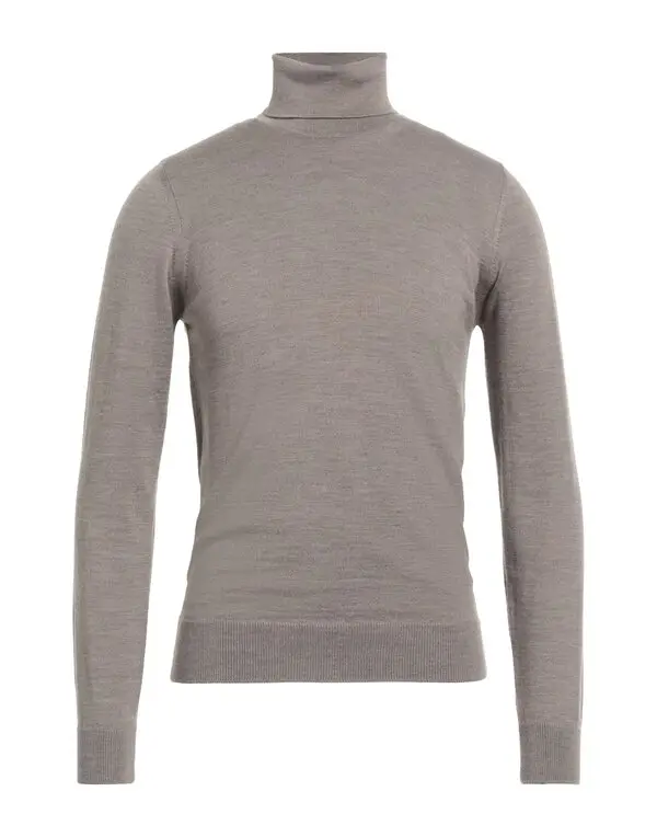 Alpha Studio Merino Wool Turtleneck - Khaki